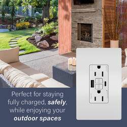 Legrand® radiant® 15 Amp White Tamper-Resistant Weather-Resistant GFCI ...