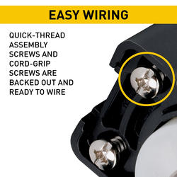 Legrand® 20-Amp 250-Volt Angled Straight Blade Plug at Menards®