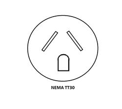 Legrand® 30 Amp Black Flush Mount RV/Trailer Power Outlet at Menards®