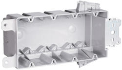 Legrand® Slater® 4-Gang 68 Cu.In. PVC Electrical Switch/Outlet Box at ...