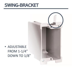 Legrand® Slater® 3-Gang 52 Cu.In. PVC Electrical Switch/Outlet Box at ...