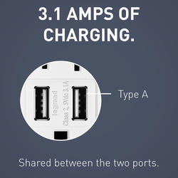 Legrand® 20 Amp White Tamper-Resistant Dual Type A USB Outlet at Menards®