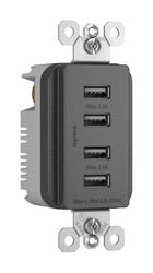 Legrand® radiant® 15 Amp Black Type A Quad USB Outlet at Menards®
