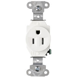 Legrand® 15 Amp White Tamper-Resistant Heavy-Duty Single Outlet at Menards®
