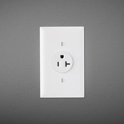 Legrand® 20 Amp White Tamper-Resistant Heavy-Duty Single Outlet at Menards®