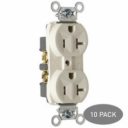 Legrand® 20 Amp Light Almond Tamper-Resistant Heavy-Duty Duplex Outlet ...