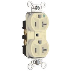 Legrand® 20 Amp Ivory Tamper-Resistant Hospital-Grade Duplex Outlet at ...