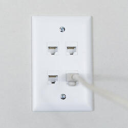 Legrand® On-Q White 4-Port Wall Plate at Menards®