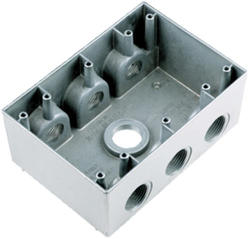 Legrand® Pass & Seymour 3-Gang 3/4" 7-Hole Weatherproof Electrical ...