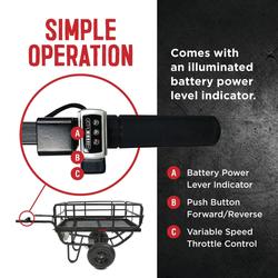 Chore Warrior™ Power Assist Rechargeable Electric Powered Utility Cart ...