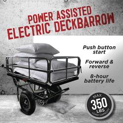 Chore Warrior™ Power Assist Rechargeable Electric Powered Utility Cart ...