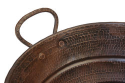 Premier Copper Products 19"W x 12-1/2"D Oil-Rubbed Bronze Oval Copper ...