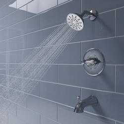 Pfister® Henlow™ One-Handle 1-Spray Chrome Bathtub Shower Faucet at ...