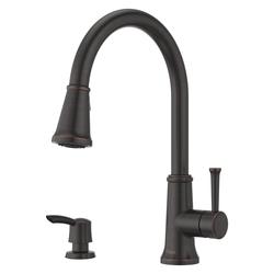 Pfister® Renato™ One-Handle Pull-Down Tuscan Bronze Kitchen Faucet at Menards®