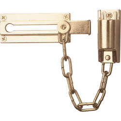 Prime-Line® 3-1/4" Brass-Plated Steel Keyed Chain Door Guard at Menards®