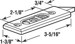 Prime-Line® 2-1/8" Hole Center White Vinyl Window Tilt Latch - 1 Pair ...