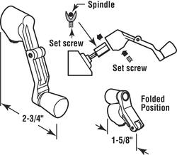 Prime-Line® White Die Cast Universal Spline Folding Casement Window ...