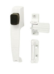 Prime-Line® 1-3/4" Hole Center White Push Button Storm Latch Assembly ...