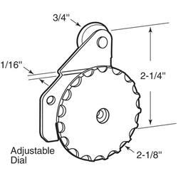 Prime-Line® 1/8" Offset Plastic Dial-A-Matic Bifold Door Roller ...