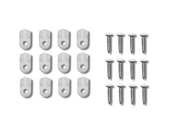 Prime-Line® Flush White Plastic Screen Clips with Screws - 12-Pack at ...