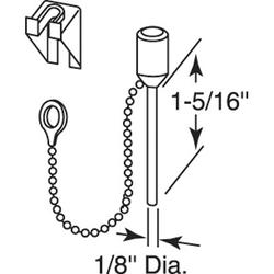 Prime-Line® 1-5/16" Chrome-Plated Steel Window Pin Lock at Menards®