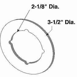 Prime-Line® 2-1/8" Inner Diameter Brass-Plated Steel Entry Door Cover ...