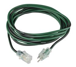 Masterforce™ 25' 14/3 Medium-Duty Green/Black Outdoor Extension Cord at ...