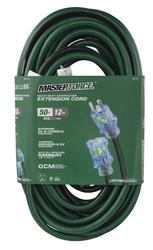 Masterforce™ 50' 12/3 Heavy-Duty Green/Black Outdoor Extension Cord at ...