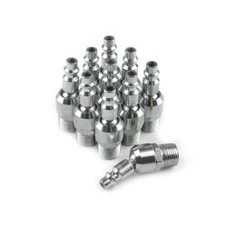 Primefit 1/4" Steel Industrial Swivel Plug x 3/8" Male NPT- 10 Pack at ...