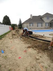 4" x 100' Corrugated Single-Wall Perforated Drain Pipe at Menards®