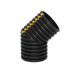 8" Corrugated Drain Pipe Dual-Wall 45-Degree Elbow at Menards®
