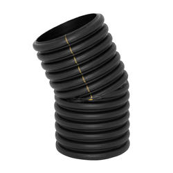 6" Corrugated Drain Pipe Dual-Wall 22.5-Degree Elbow at Menards®