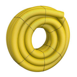 4" x 100' Corrugated Yellow Solid Drain Pipe at Menards®