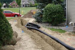 4" x 100' Corrugated Single-Wall Perforated Drain Pipe at Menards®