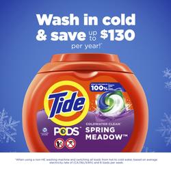 Tide® Pods™ Coldwater Clean™ Spring Meadow Laundry Detergent - 76 Count ...