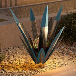 Solar-Powered Metal Agave Plant Garden Light at Menards®