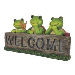Enchanted Garden® 12" Solar Welcome Turtle Trio at Menards®