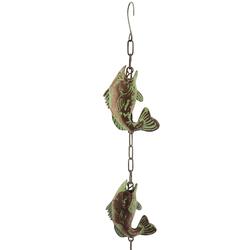 Enchanted Garden™ 6' Metal Fish Rain Chain at Menards®
