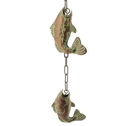 Enchanted Garden™ 6' Metal Fish Rain Chain at Menards®