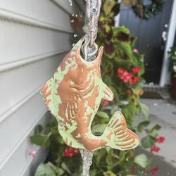 Enchanted Garden™ 6' Metal Fish Rain Chain at Menards®