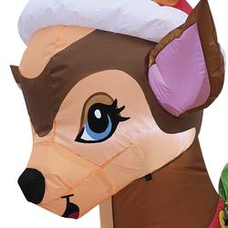 Enchanted Forest® 4' LED Vintage Reindeer Christmas Inflatable at Menards®