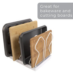 Smart Design® White Adjustable Cookware and Lid Rack at Menards®