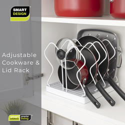 Smart Design® White Adjustable Cookware and Lid Rack at Menards®