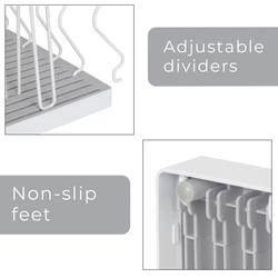 Smart Design® White Adjustable Cookware and Lid Rack at Menards®