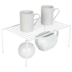 Smart Design® 8-1/2" x 13-1/4" White Cabinet Storage Shelf Rack at Menards®