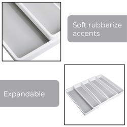 Smart Design® Expandable 5-Compartment Plastic Drawer Organizer at Menards®