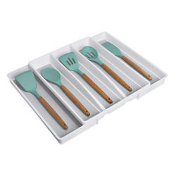 Smart Design® Expandable 5-Compartment Plastic Drawer Organizer at Menards®