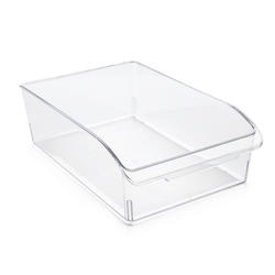 Smart Design® 8" W x 12-5/16" D x 3-5/8" H Clear Storage Bin at Menards®