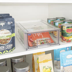 Smart Design® 12-1/2" D x 8-3/8" W x 4-1/8" H Pull-Out Stackable ...