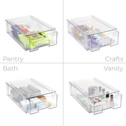 Smart Design® 12-1/2" D x 8-3/8" W x 4-1/8" H Pull-Out Stackable ...